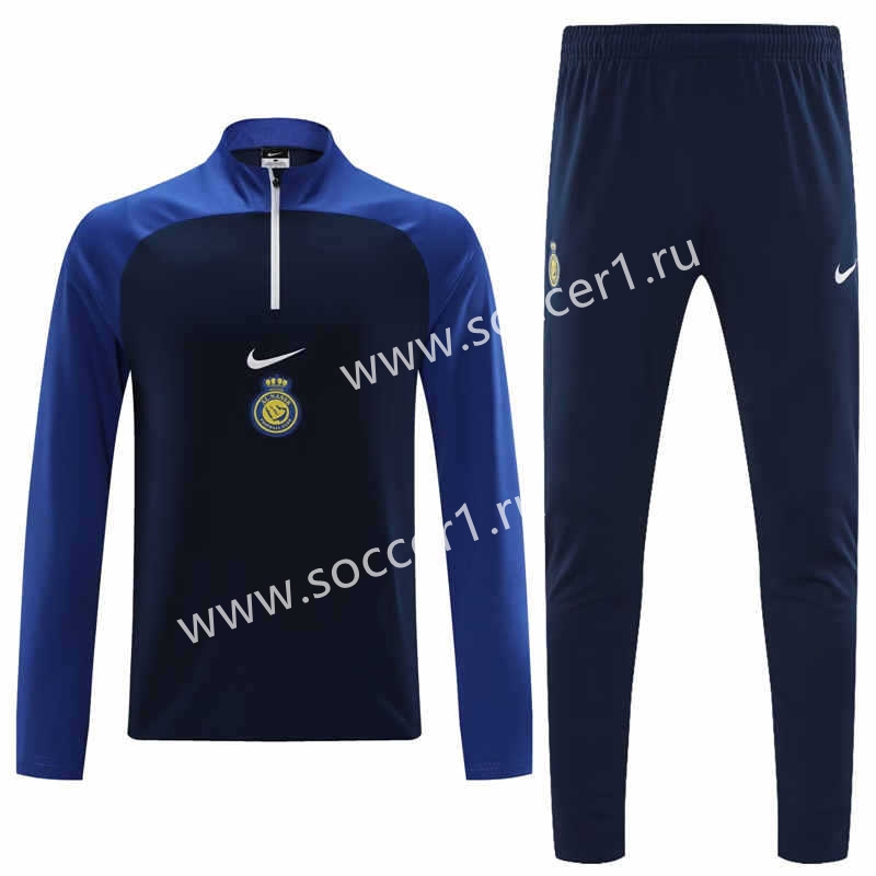 2023-2024 Al-Nassr FC Royal Blue Thailand Soccer Tracksuit-4627,Al-Nassr FC