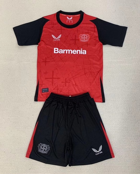 2024-2025 Bayer 04 Leverkusen Home Red Soccer Uniform-AY,Bayer 04 ...