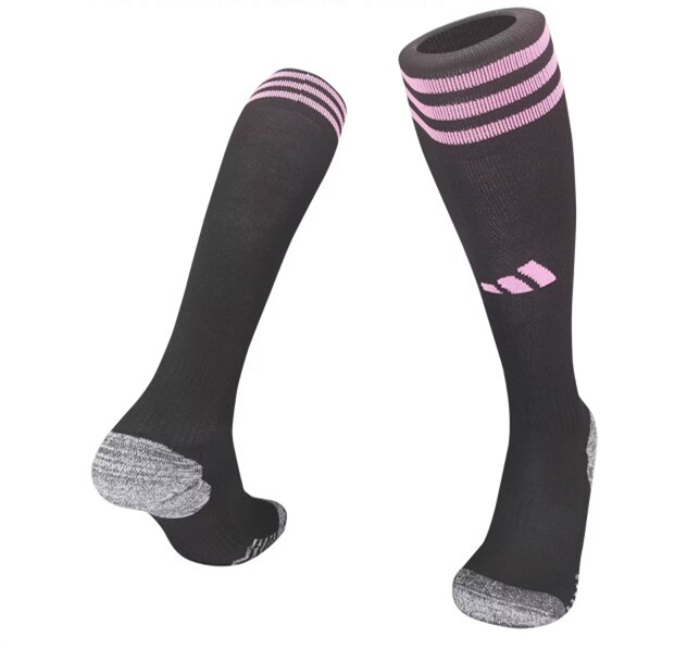 2024-2025 Inter Miami CF Away Black Kids/Youth Soccer Socks,Inter Miami CF