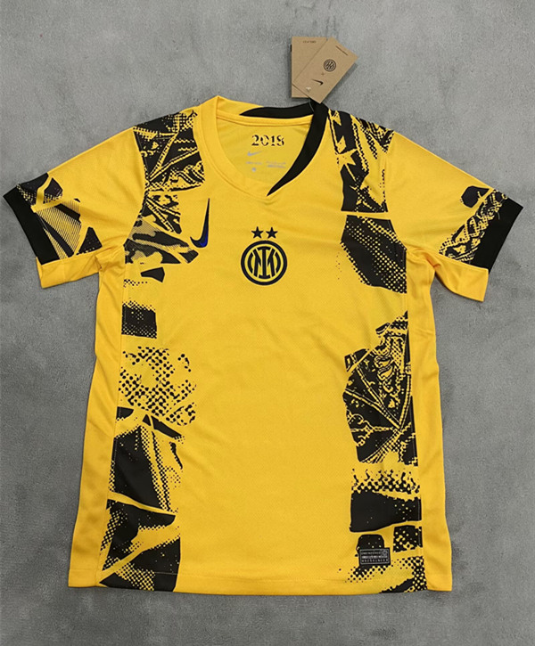 2024-2025 Inter Milan 2nd Away Yellow Thailand Soccer Jersey AAA-2524 ...