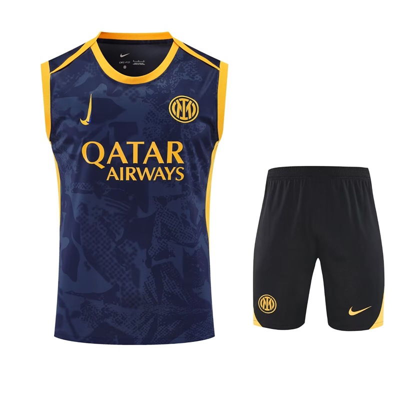 2025-2026 Inter Milan Blue Thailand Training Soccer Vest Uniform-418 ...